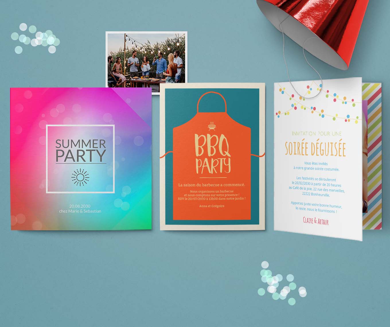 Carte d'invitation personnalisable tous évènements