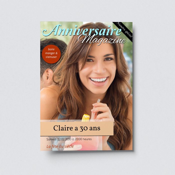 Carte d'invitation personnalisable tous évènements