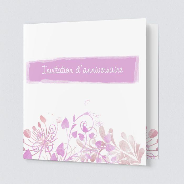 Carte d'invitation personnalisable tous évènements