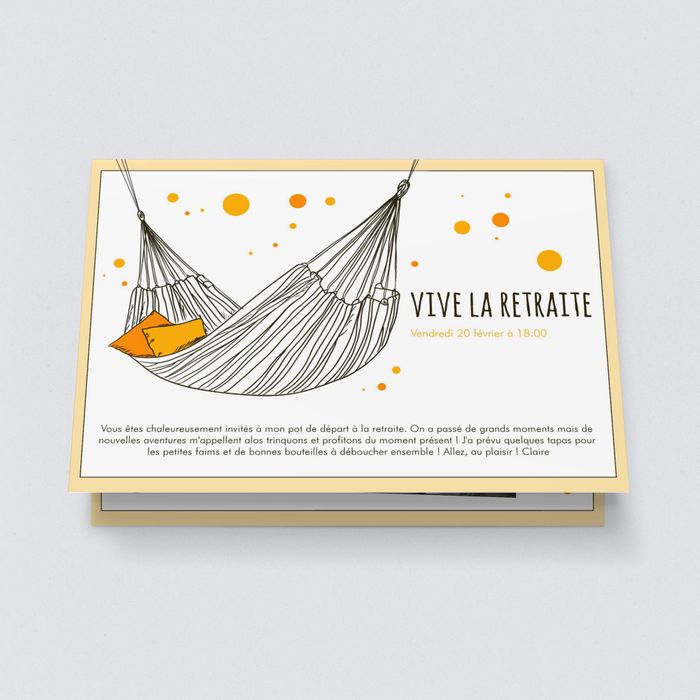 Carte Invitation Retraite Faire Soi Meme
